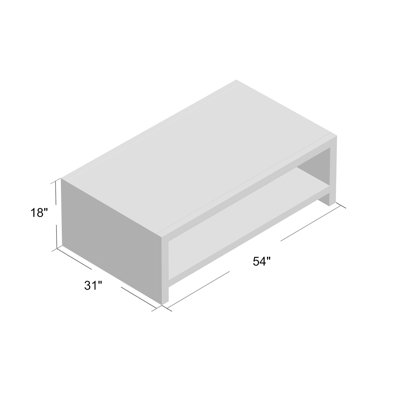 Bernhardt Axiom Rectangular Coffee Table & Reviews | Perigold